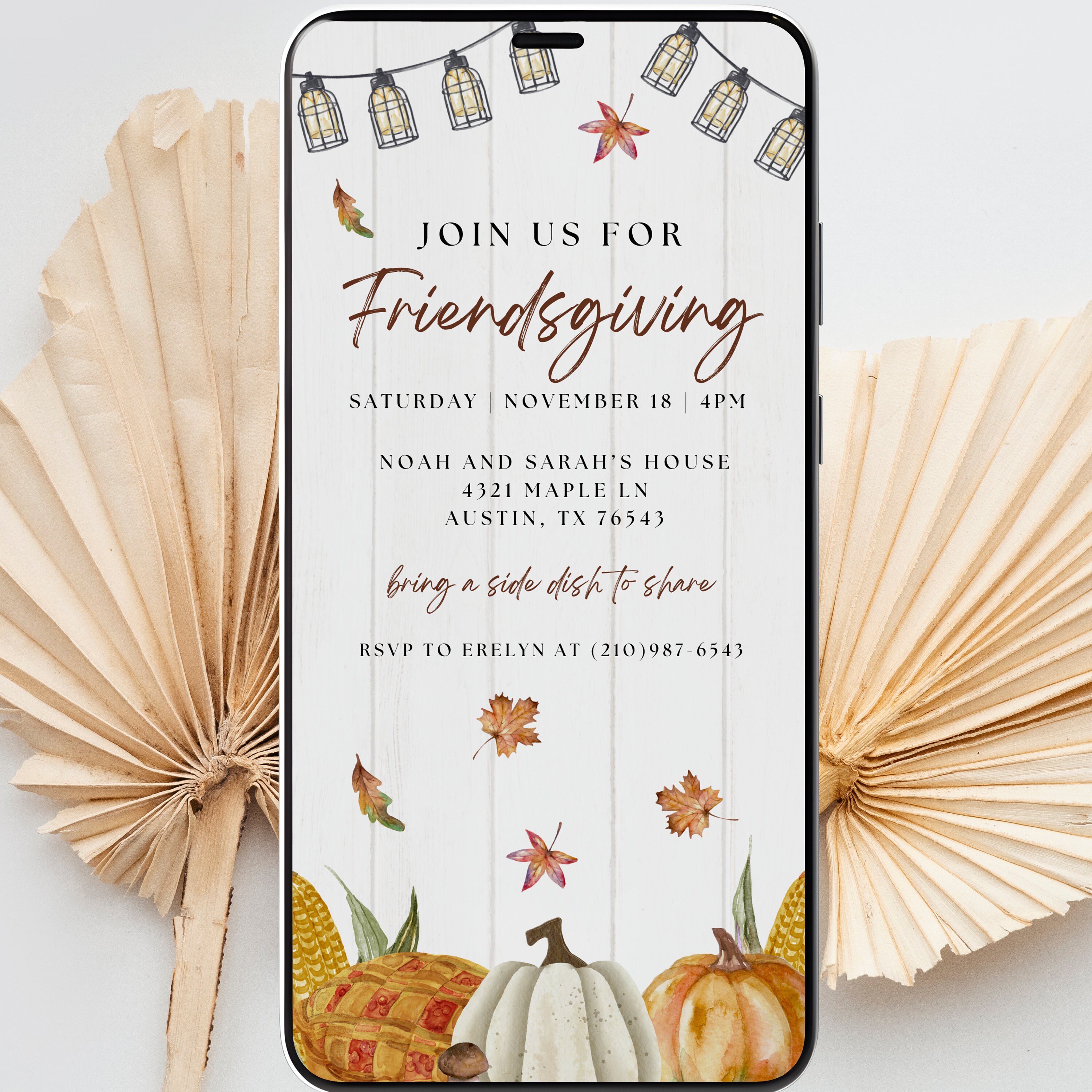 Evite Friendsgiving, Digital Friendsgiving Invitation Thanksgiving ...