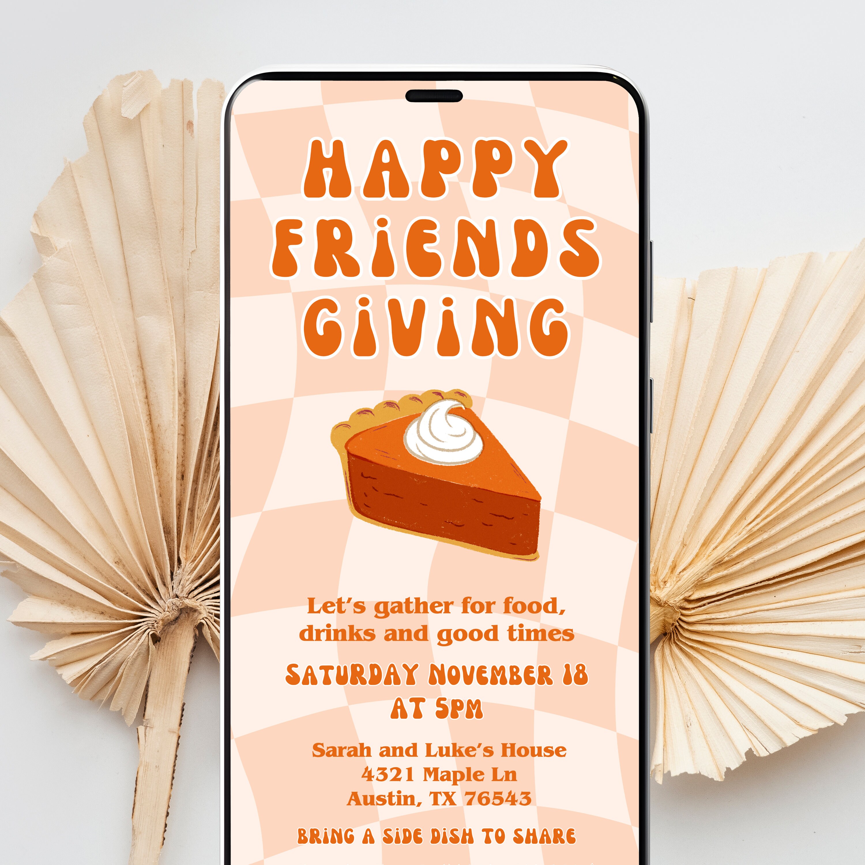 Evite Friendsgiving, Digital Friendsgiving Invitation Thanksgiving ...