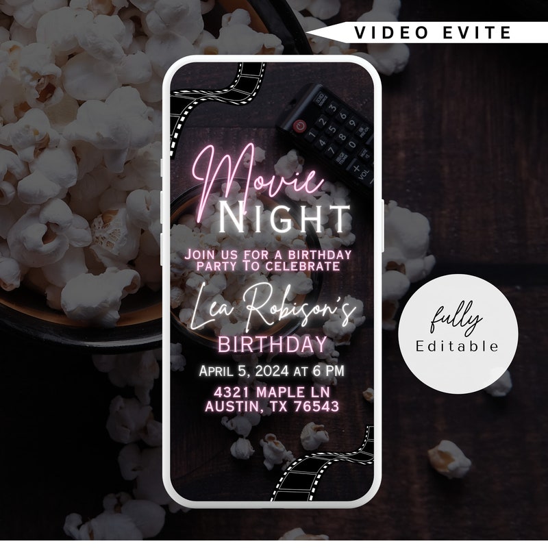 50th Birthday Movie Night - Etsy