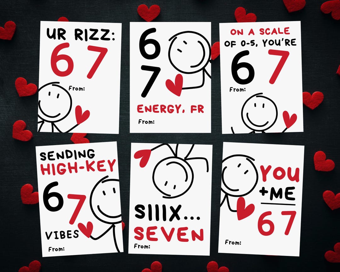 67 Kids Valentine's Day Cards, Funny Printable Classroom Valentine Card ...