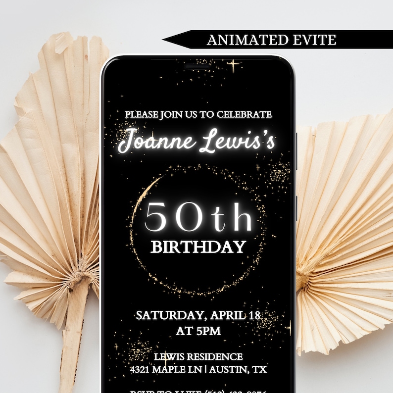 Digital Birthday Party Invitation Evite Birthday Party - Etsy