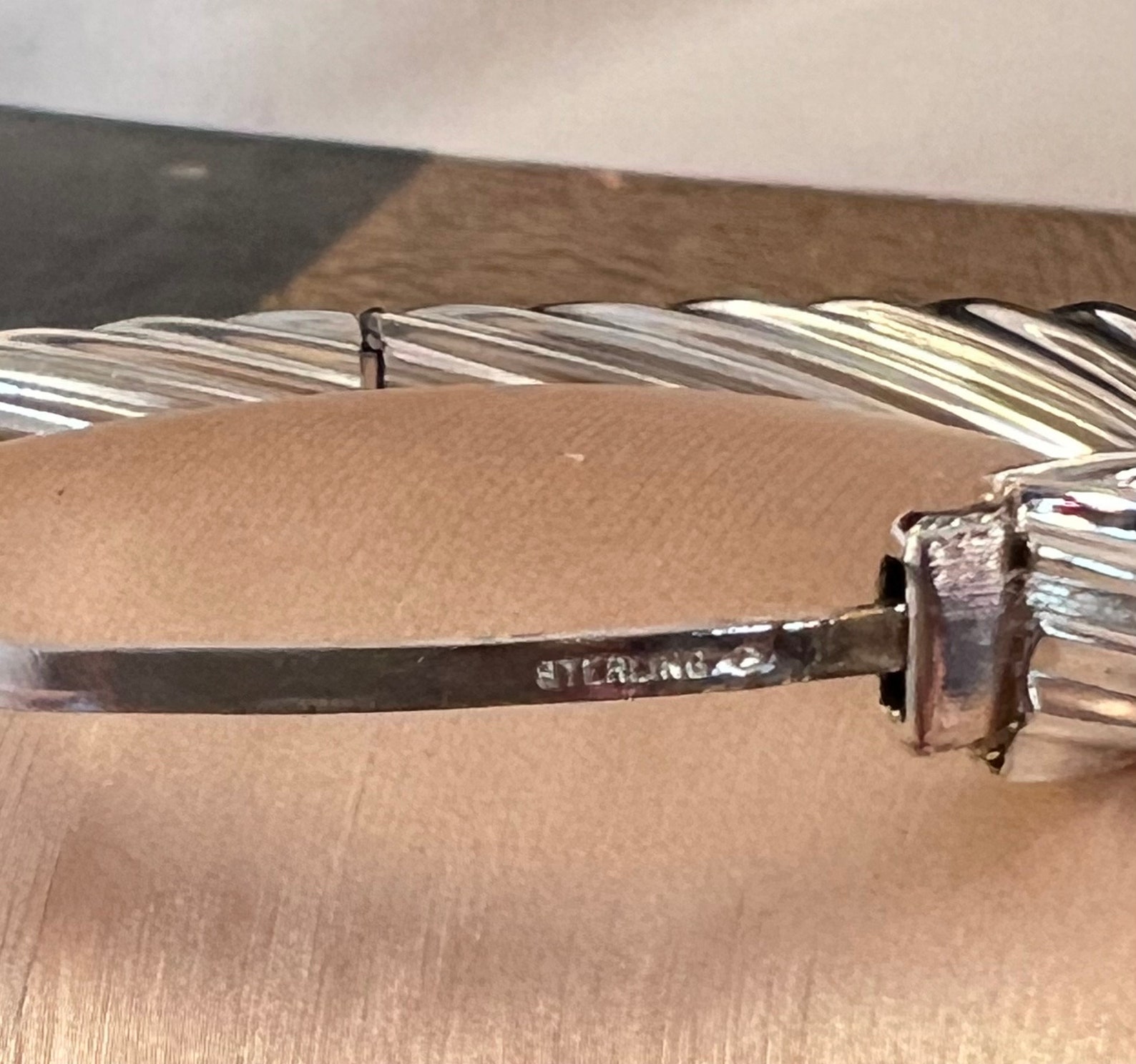 1950s Vintage Sterling Silver Bangle Bracelet Swirl Twist Design - Etsy