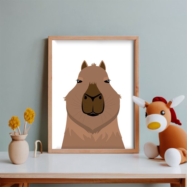 Capybara Wallart - Etsy