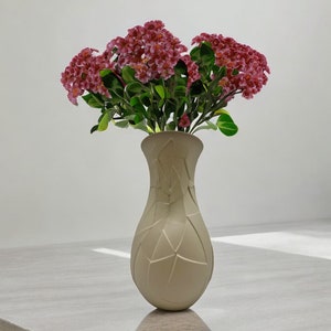 Unique Handmade 12 Inch Porcelain Cylinder Vase for Flower Home Decor ...