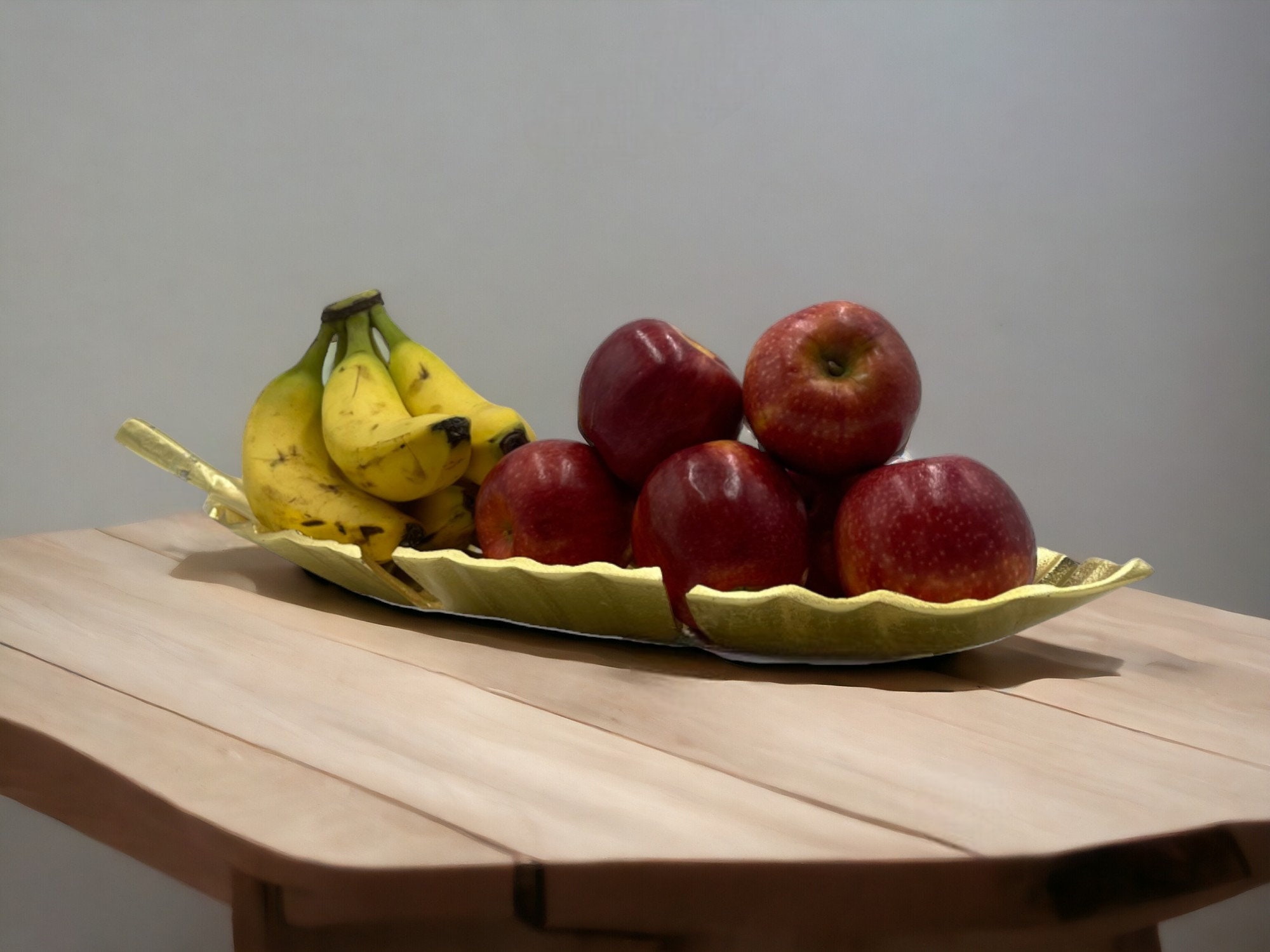Aluminum Leaf Fruit Bowl Modern Home Decor, Gift for Her, New Home Gift ...