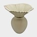Handmade Beige Ceramic Vase: Abstract Textured Porcelain, 11 Inch Home ...