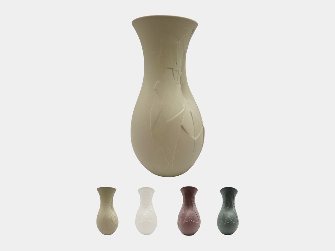 Unique Handmade 12 Inch Porcelain Cylinder Vase for Flower Home Decor ...