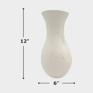 Unique Handmade 12 Inch Porcelain Cylinder Vase for Flower Home Decor ...