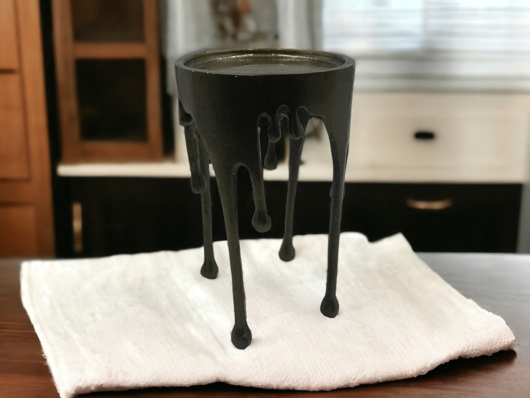 Aluminum Melted Liquid Candle Holder Modern Home Decor, Gift for Her ...