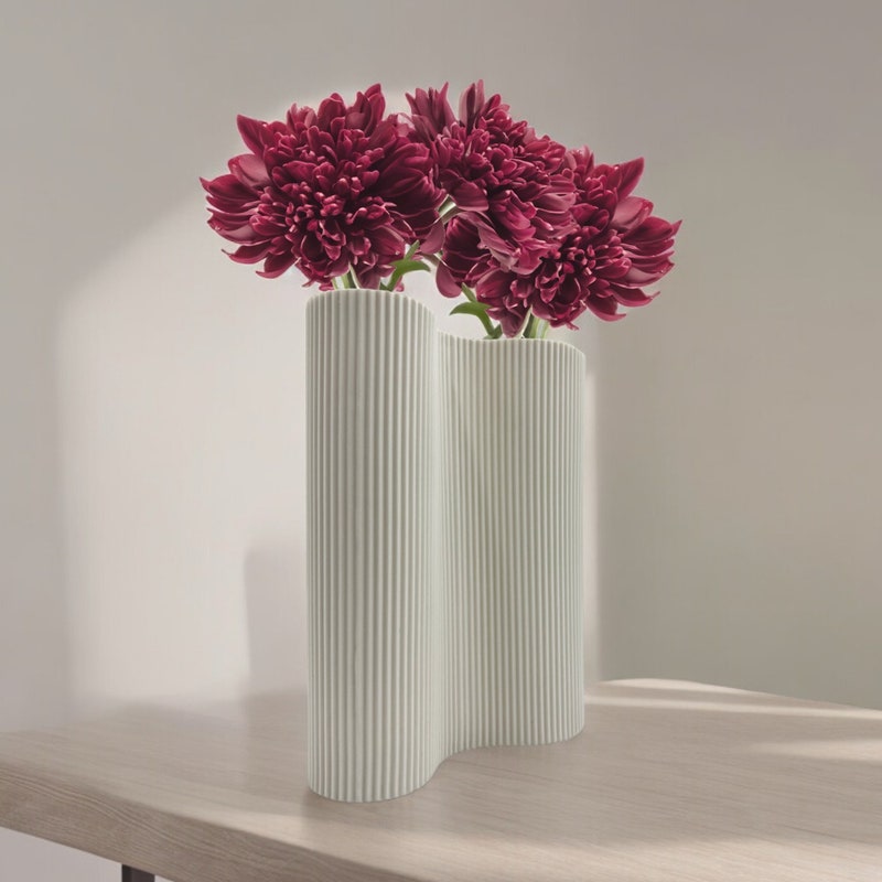 White Ceramic Vase - Etsy