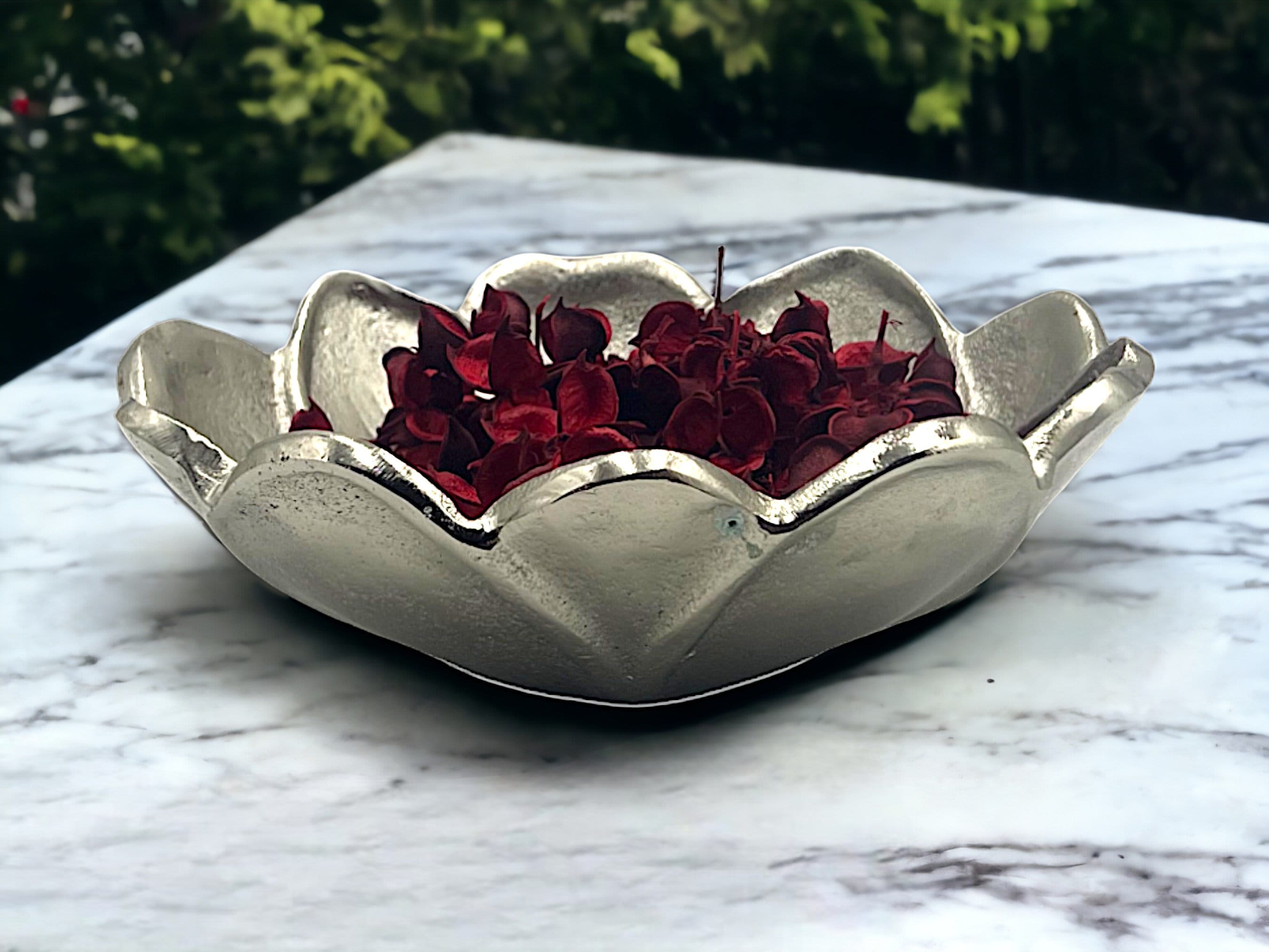Aluminum Lotus Flower Bowl Modern Home Decor, Gift for Her - Etsy