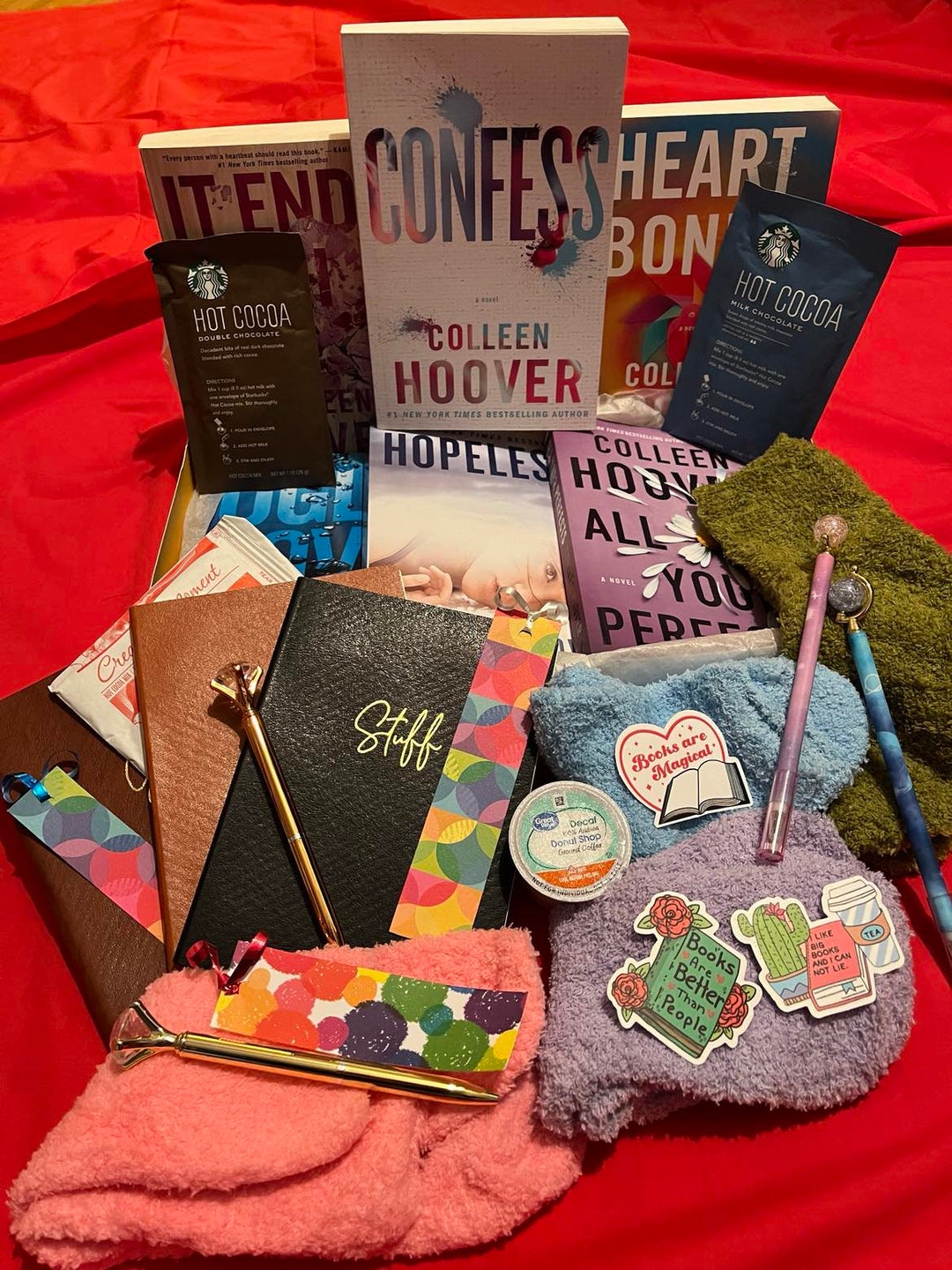 Author Themed Book Box Bookish Items Choose Your Books Gift for a ...