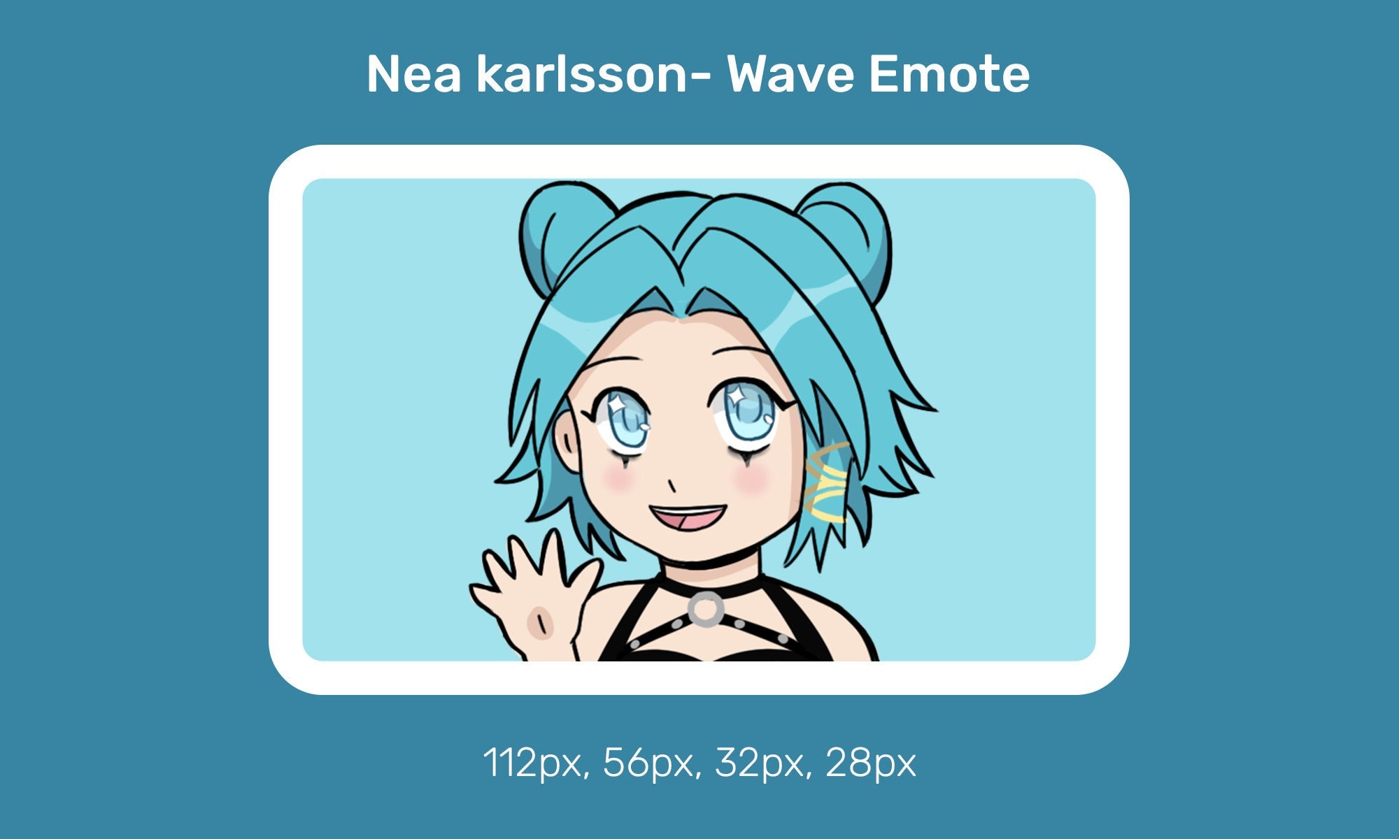 DBD Nea Karlsson Wave Emote Dead by Daylight Hi Emote, Cute, Twitch ...