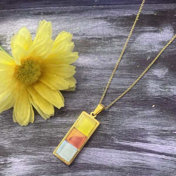 Rectangle Pendant - Etsy