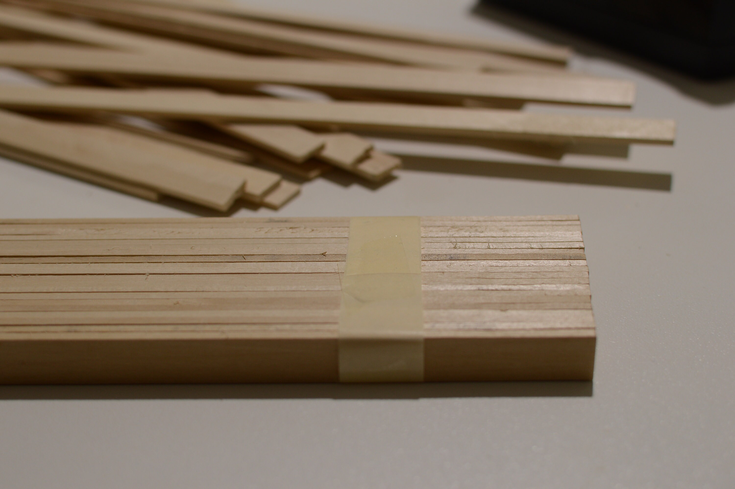 Hand Planed Kumiko Strips. 20 Pieces Length 30cm Width 13mm Thickness 3 ...