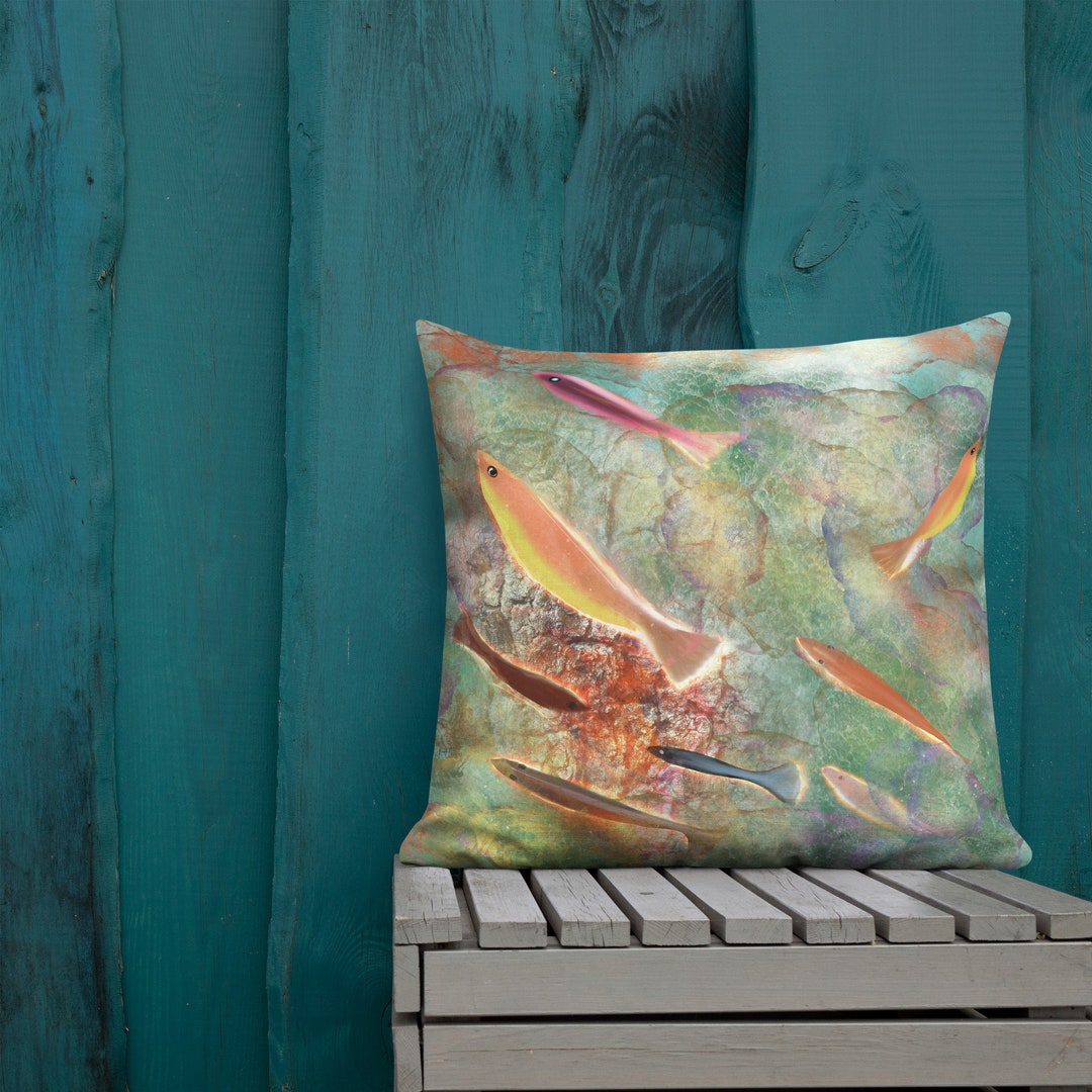 Goldfish Pillow - Animal and Fish Lover Throw Pillow - Unique Nature ...