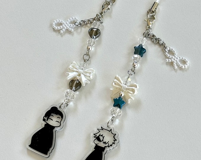 Gojo Satoru & Geto Suguru Keychain JJK Inspired Jewelry Polymer Clay ...