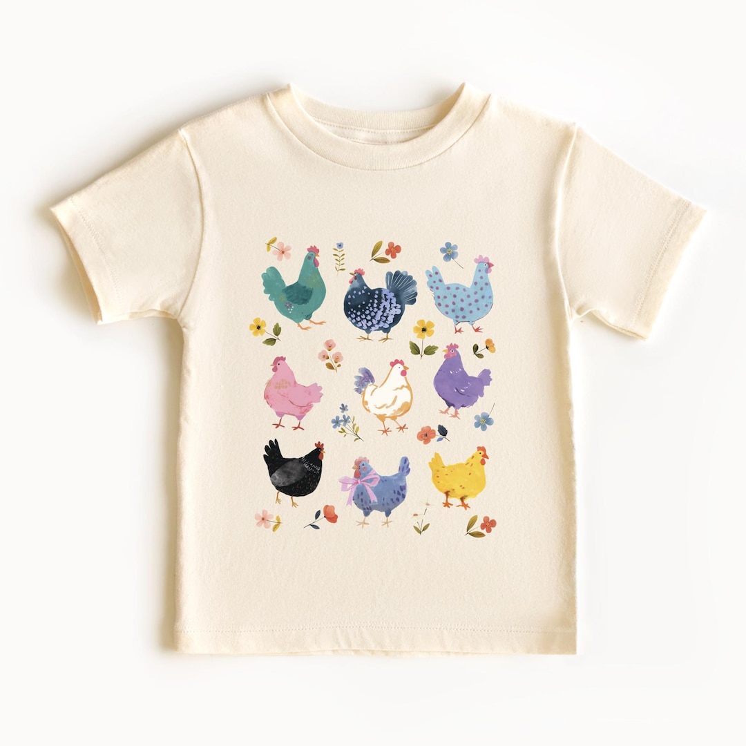 Chicken Lovers Toddler Shirt, Funny Chicken Shirt, Farm Chicken Tee ...