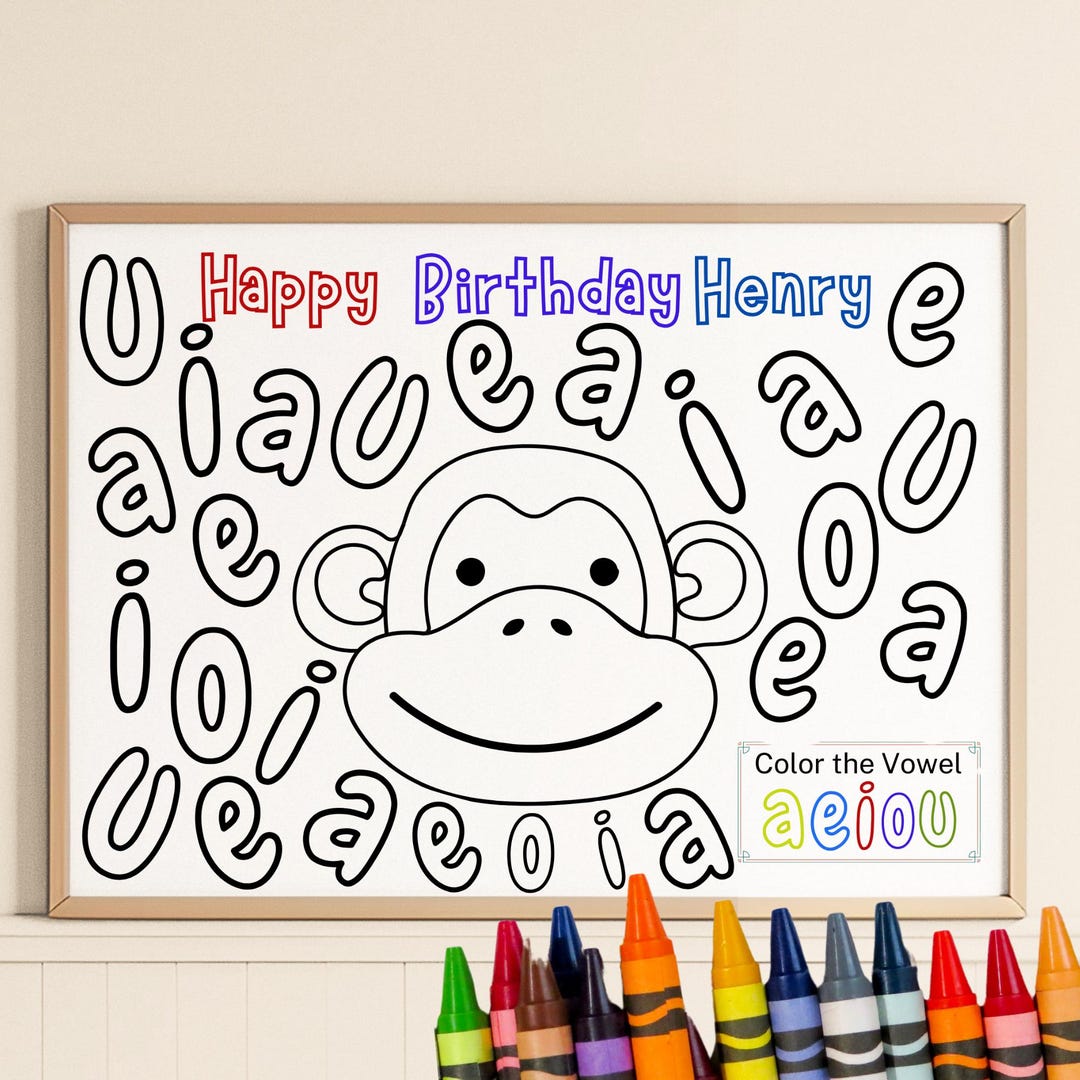 Party Animal Birthday Coloring Page, Safari Kids Activity Sheet, Party ...