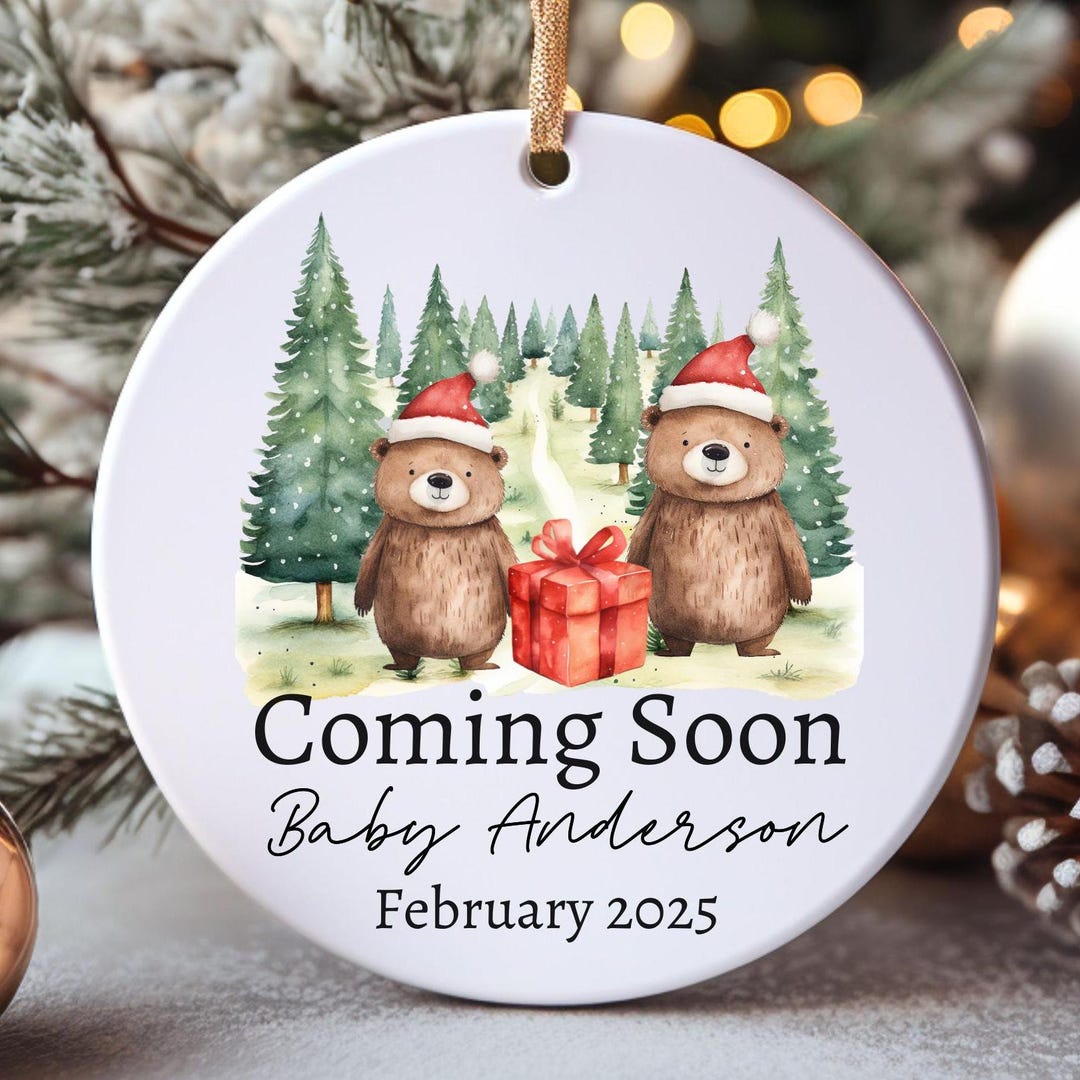 Coming Soon Ornament, Expecting Parents Ornament, Expecting Baby ...