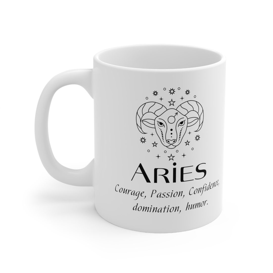 Aries Zodiac Sign Mug Aries Horoscope Mug Ceramic Mug 11oz - Etsy