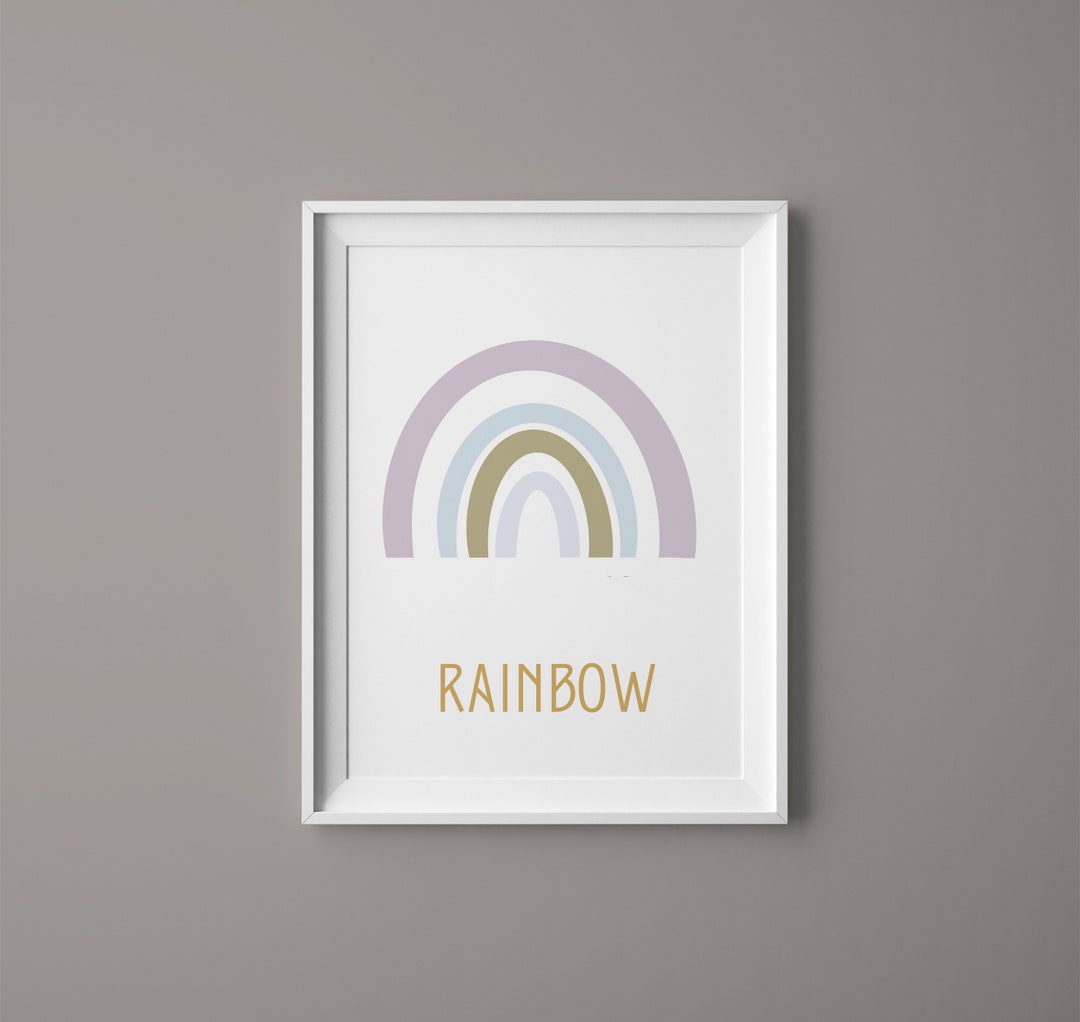 Baby Illustration. Rainbow. Rainbow - Etsy