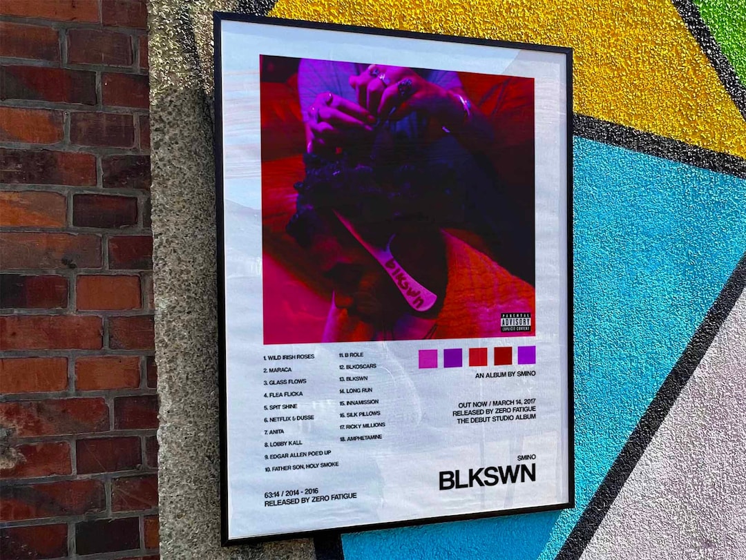 Smino 'blkswn' Custom Album Cover Poster Music Poster - Etsy