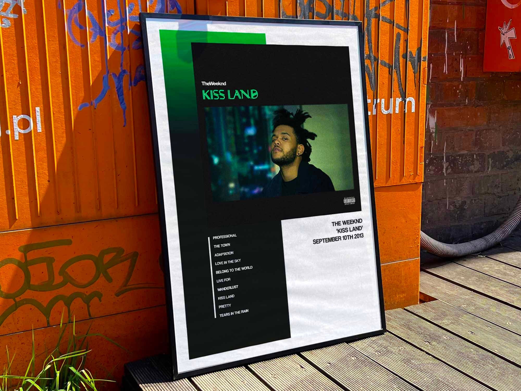 The Weeknd 'kiss Land' Custom Album Cover Poster - Etsy