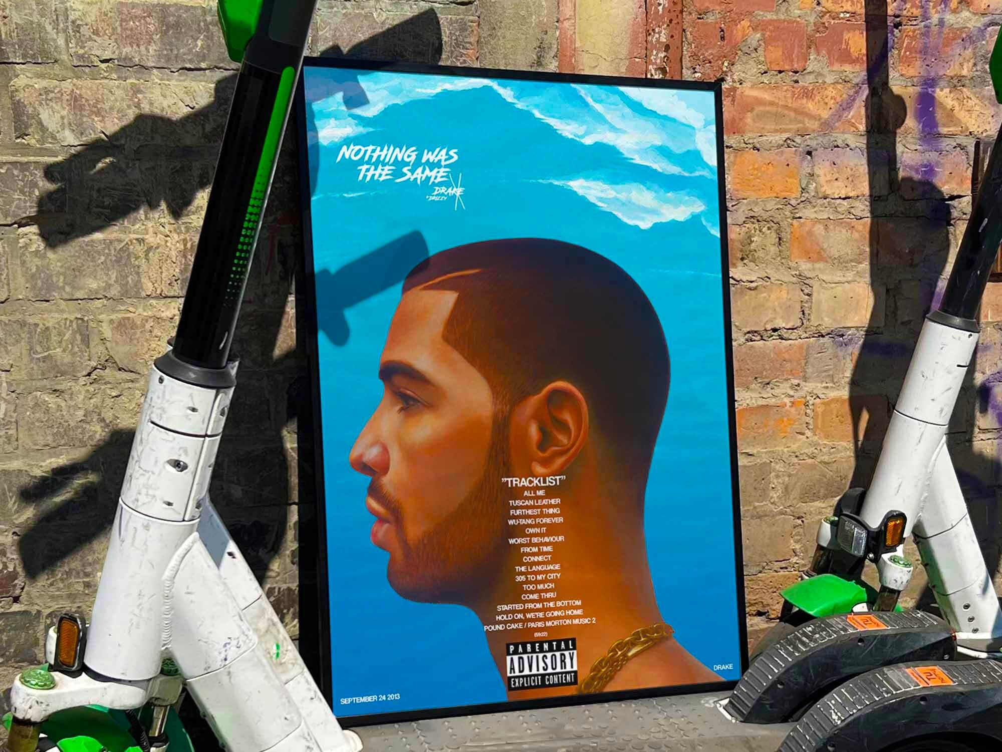 Drake's 'Nothing Was The Same' Album Cover Poster sold by Rubbing Rycca ...