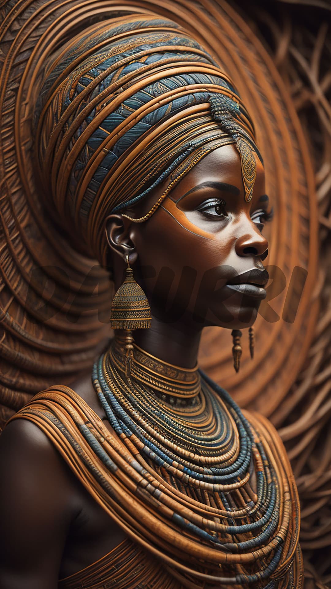 African Royalty Graceful Heirlooms Digital Prints, Inspirational Art ...