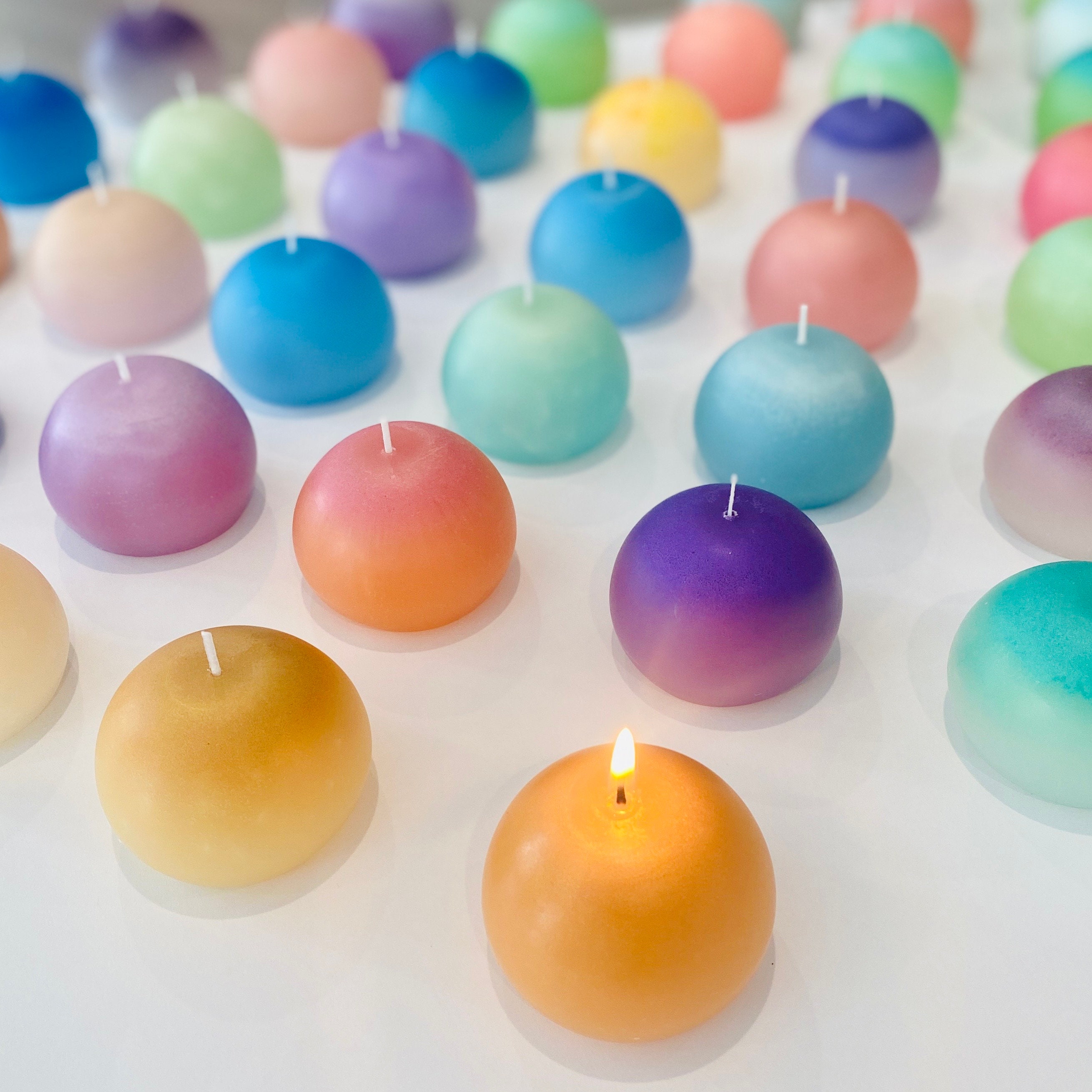 Good Therapy Sphere Ball Pillar Custom Color Candle X 6 (half a Dozen ...