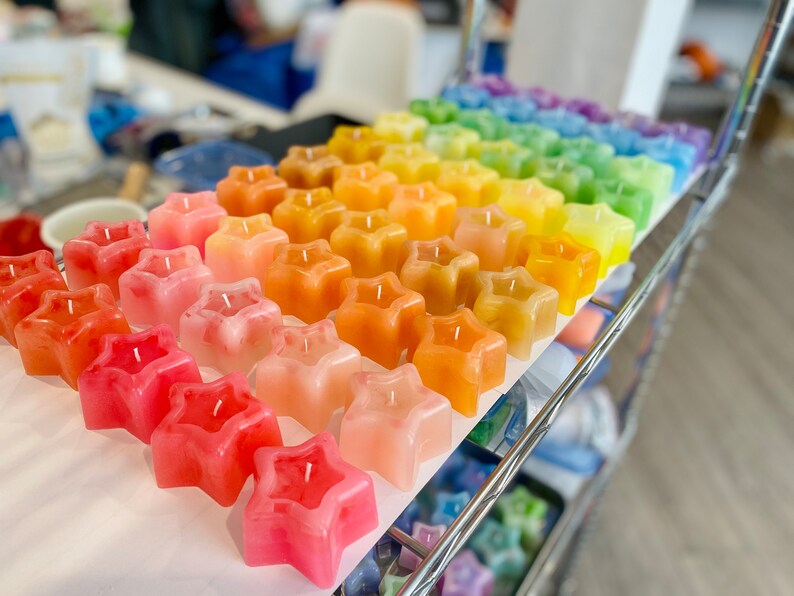 Wishing Stars Candle: Custom Color Aromatherapy Candles X 3 - Etsy