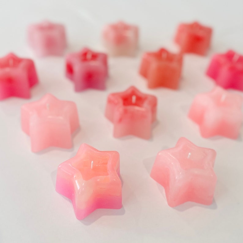 Wishing Stars Candle: Custom Color Aromatherapy Candles X 3 - Etsy