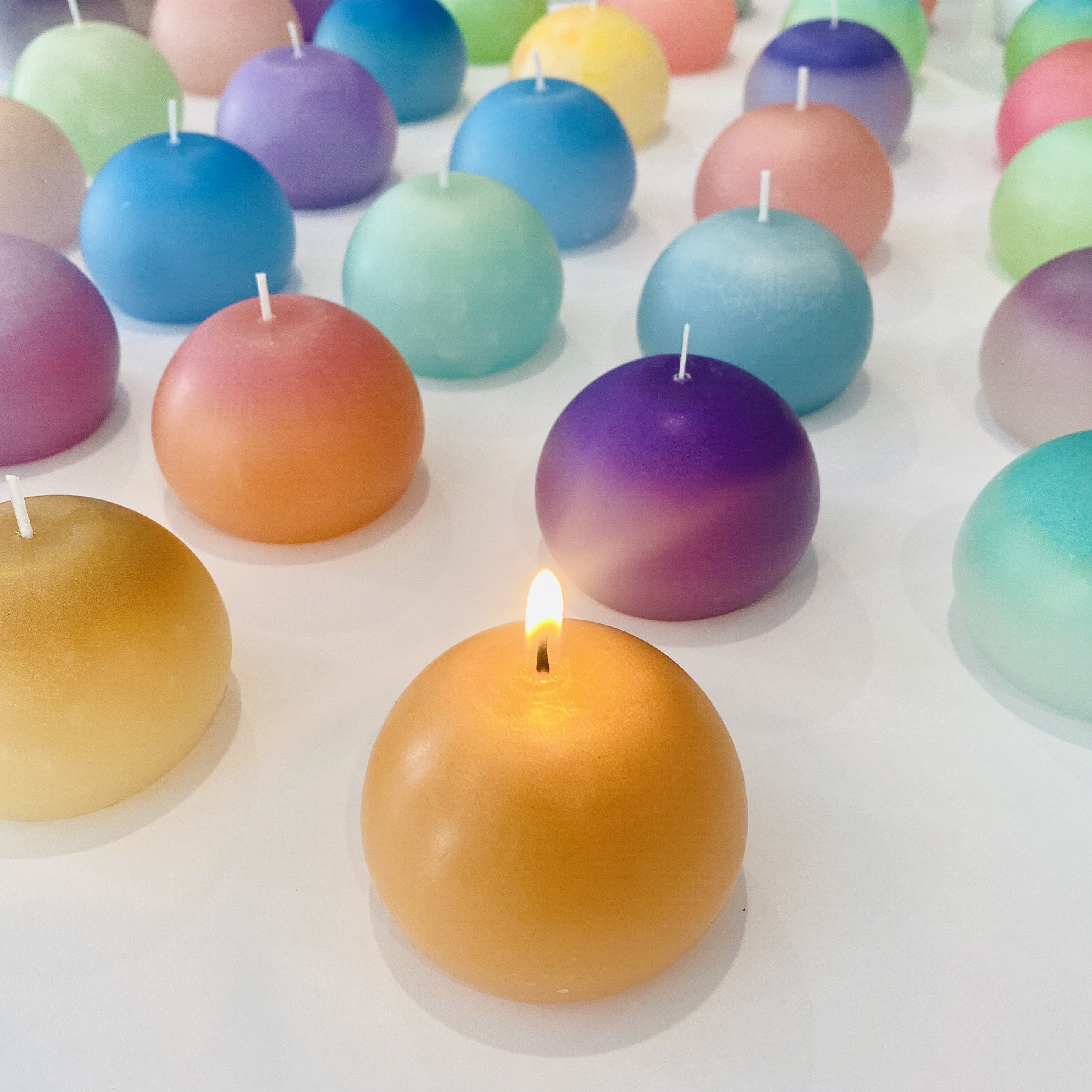 Good Therapy Sphere Ball Pillar Custom Color Candle X 6 (half a Dozen ...