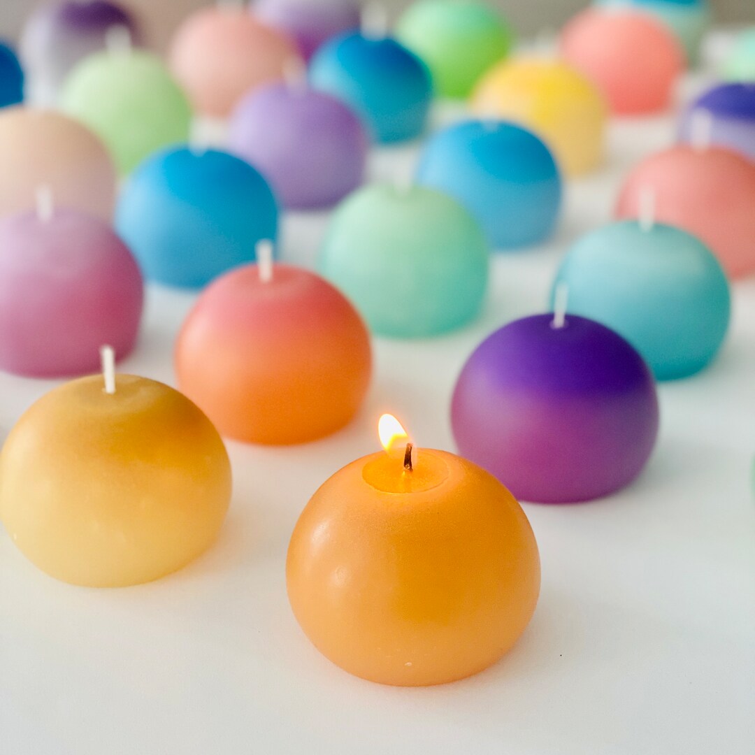 Good Therapy Sphere Ball Pillar Custom Color Candle X 12 (a Dozen) - Etsy