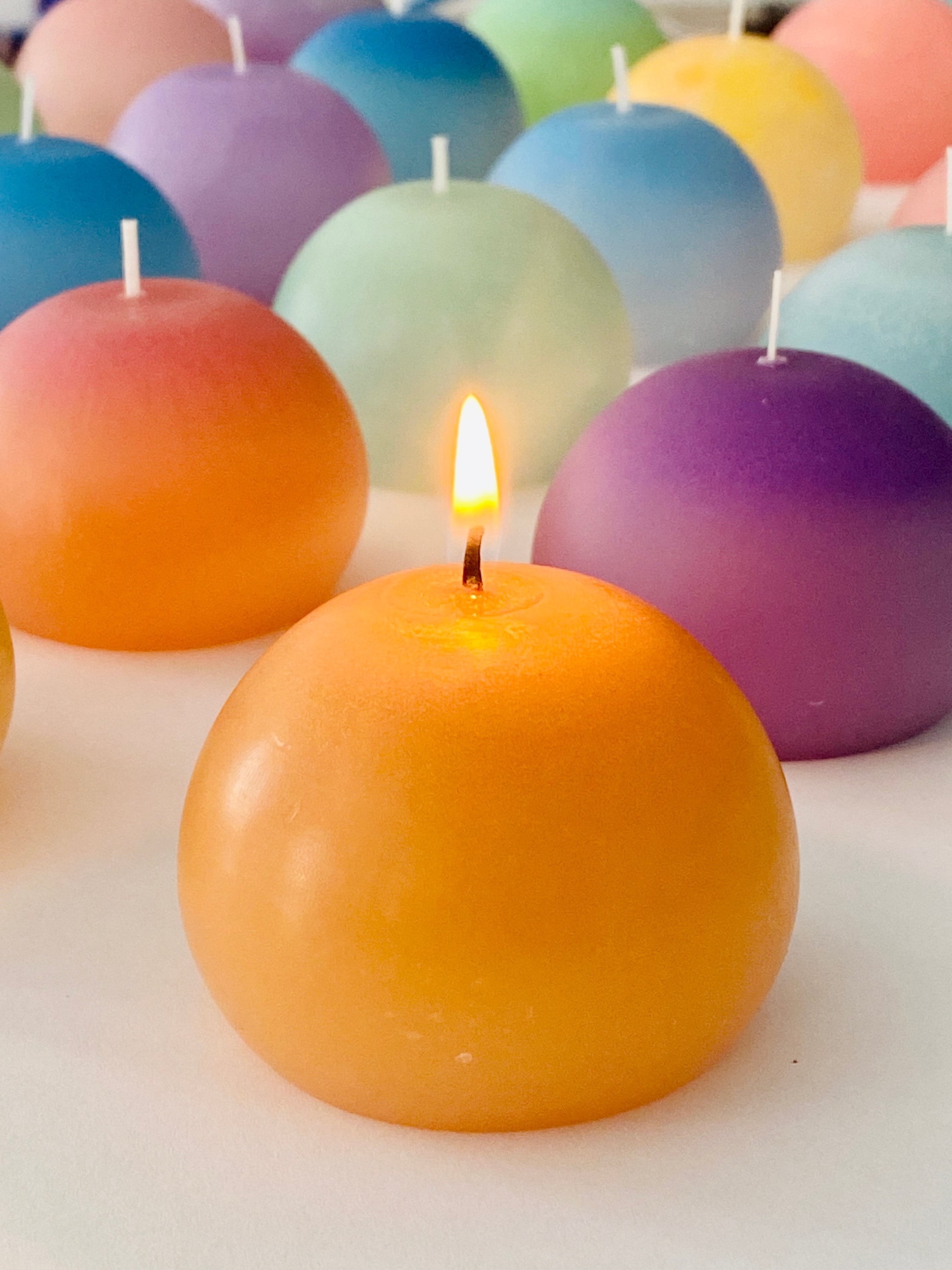 Good Therapy Sphere Ball Pillar Custom Color Candle X 6 (half a Dozen ...
