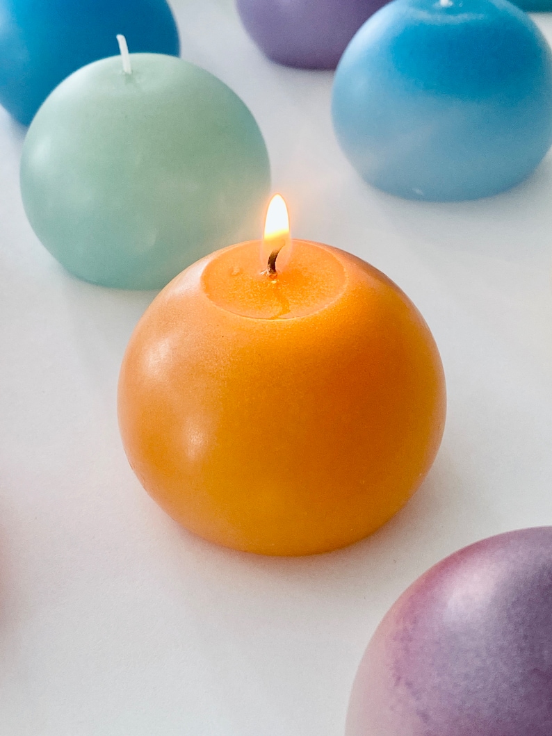 Good Therapy Sphere Ball Pillar Custom Color Candle X 6 (half a Dozen ...