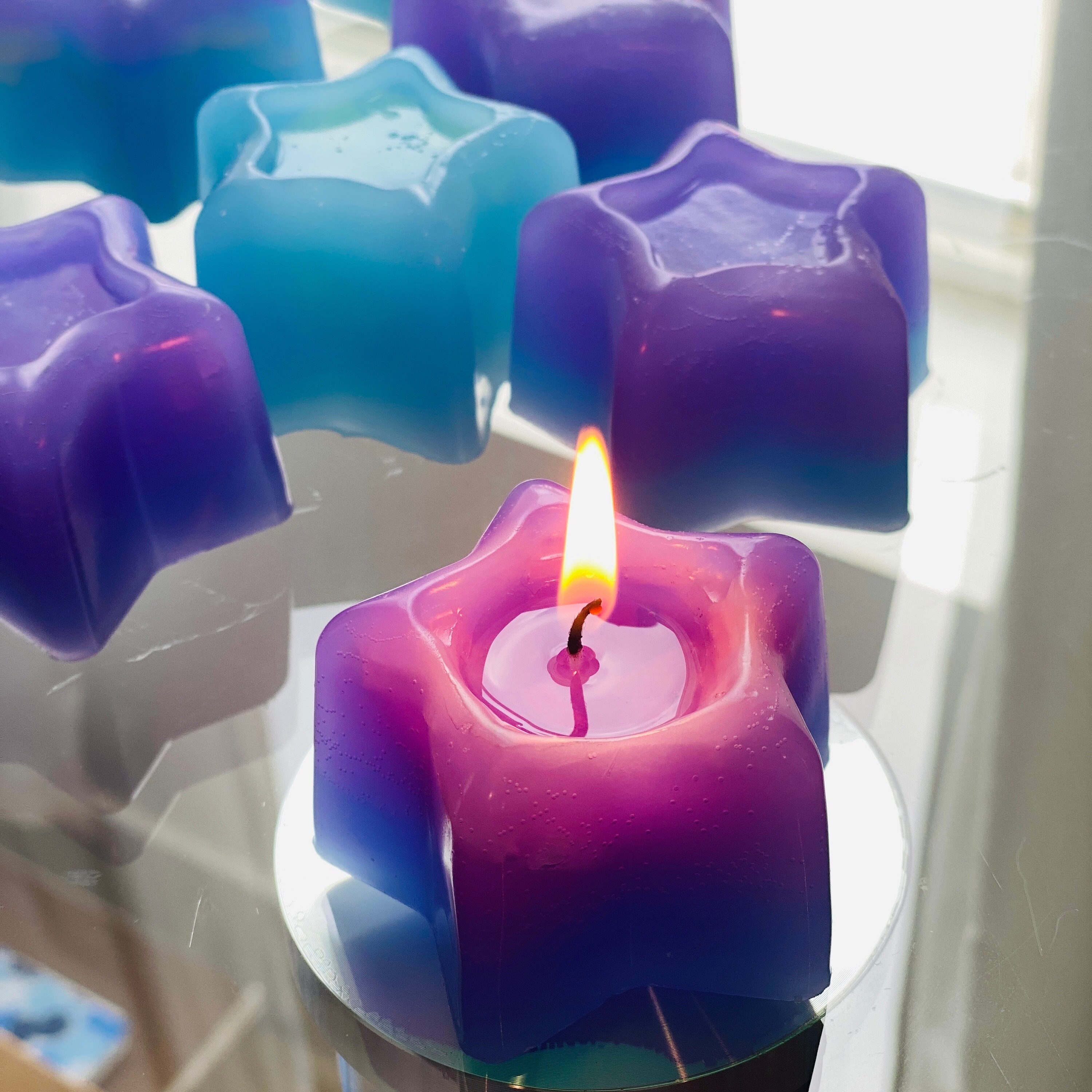 Wishing Stars Candle: Custom Color Aromatherapy Candles X 3 - Etsy