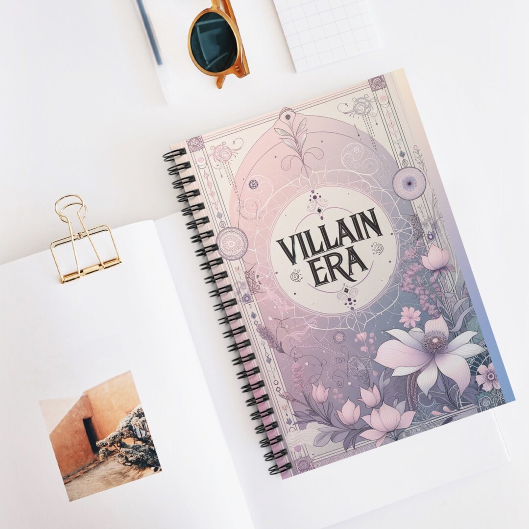 Villain Era Spiral Notebook, in My Villain Era Journal, Gratitude Journal, Book Lover Gifts ...