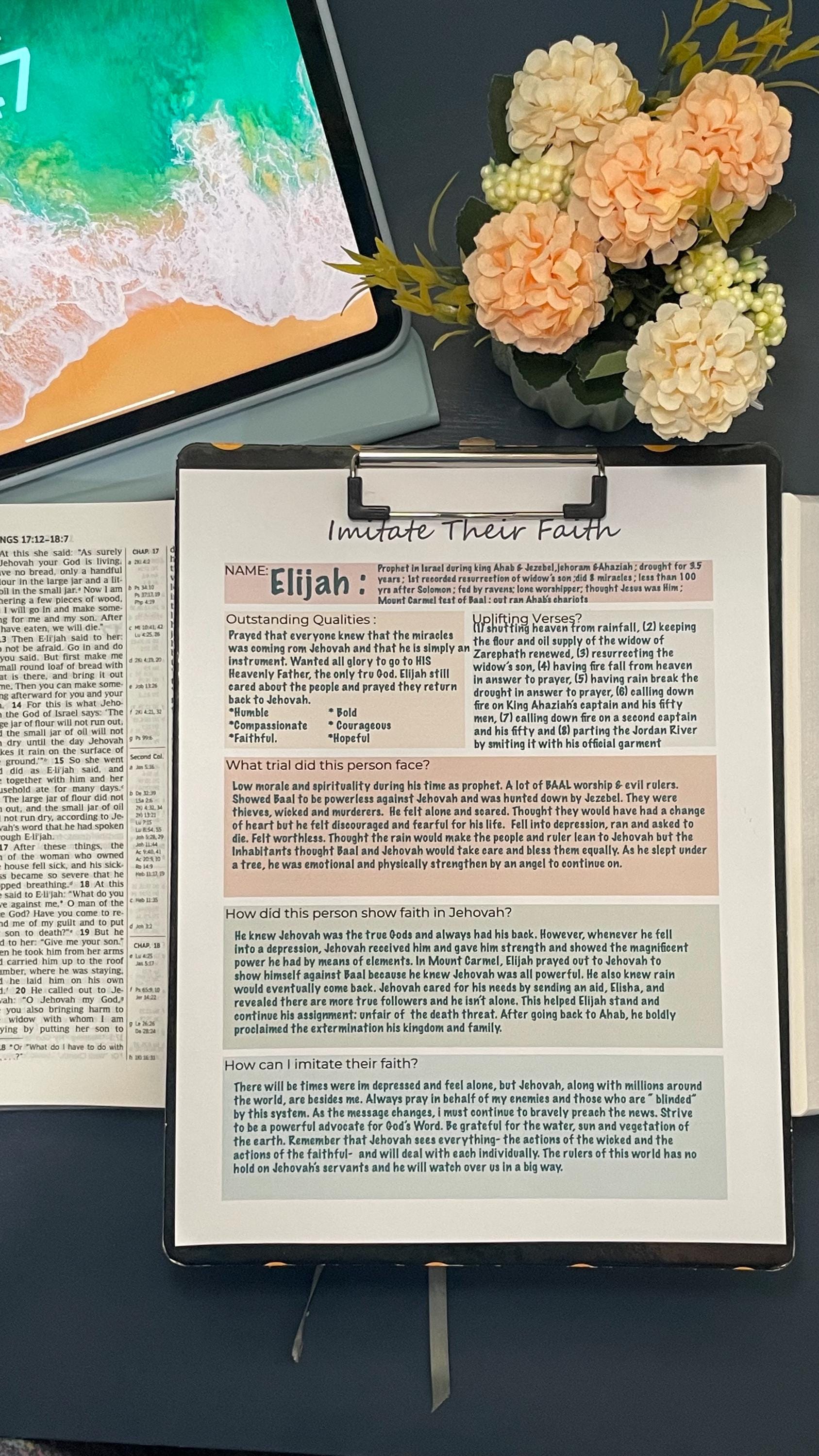 Imitate Their Faith Personal Study JW Family Worship Digital Print ...