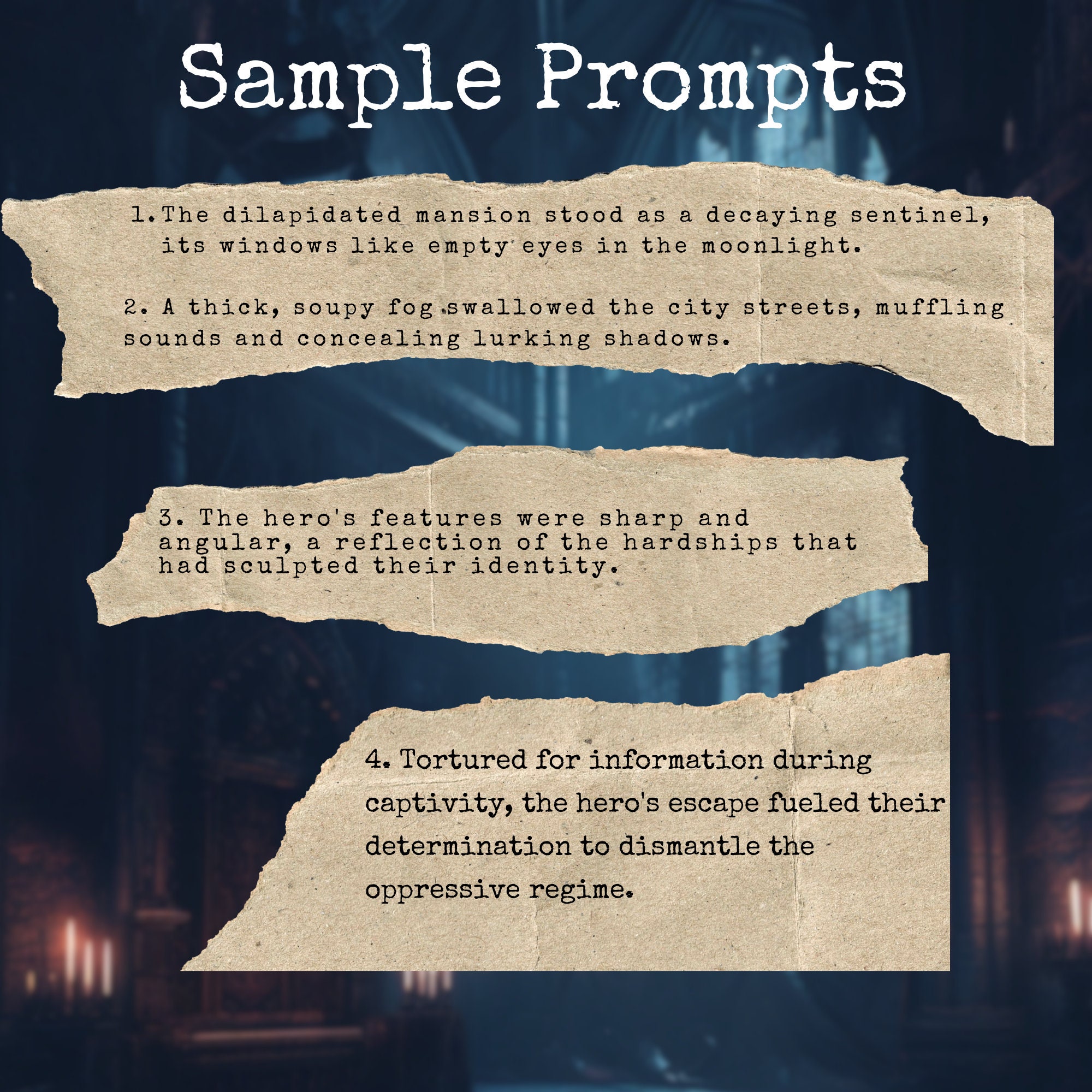 Novel Planner Dark Moody | Horror Writing Prompts | Creative Writing ...