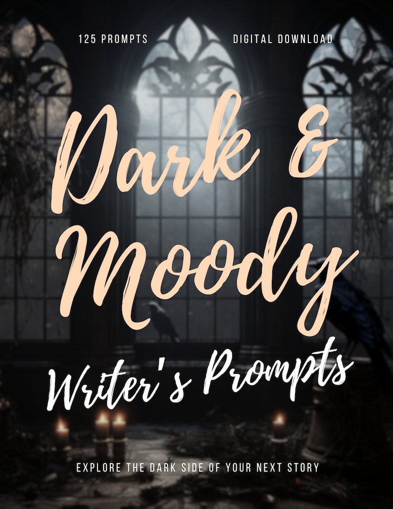 Novel Planner Dark Moody | Horror Writing Prompts | Creative Writing ...