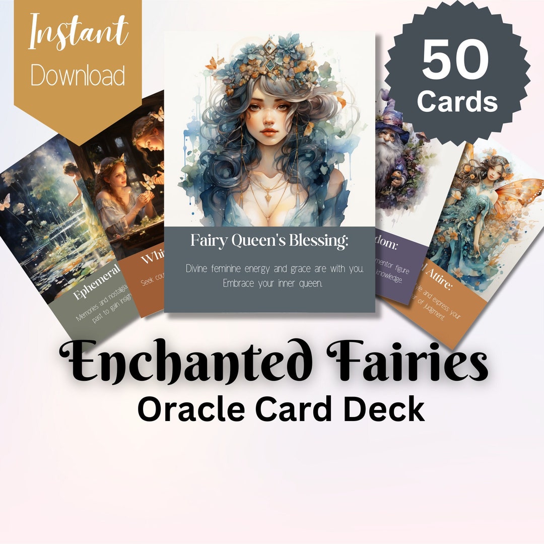 Enchanted Tarot Deck Download, Enchanted Fae Oracle, Fairy Oracles ...