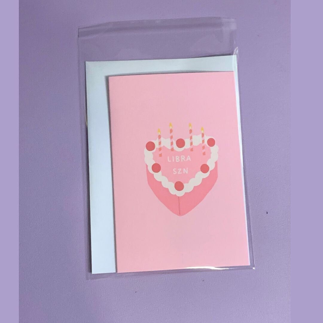 Libra Szn Zodiac Birthday Card - Etsy
