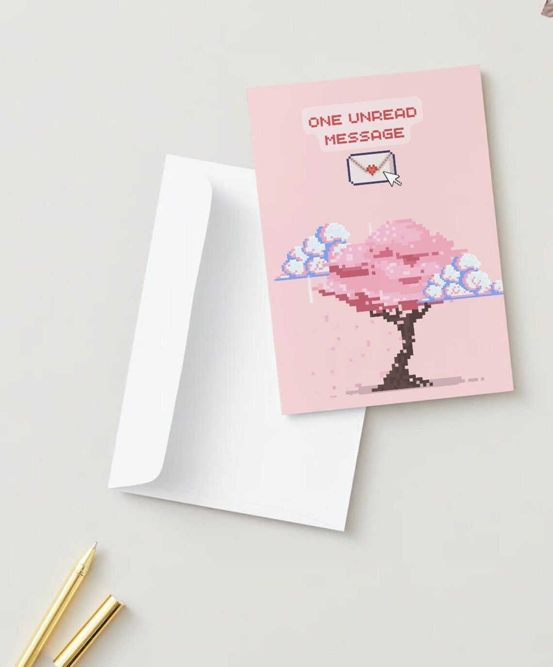 8-bit Cherry Blossom Happy Birthday Video Game Inspired - Etsy