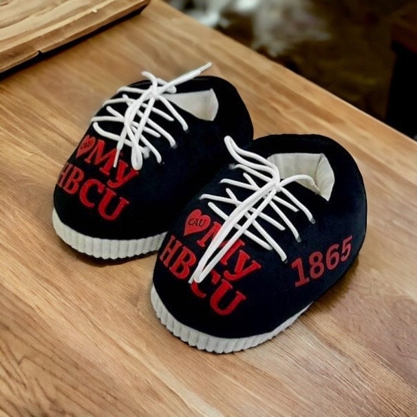 HBCU Inspired Puffy Snug Slippers Clark Atlanta - Etsy