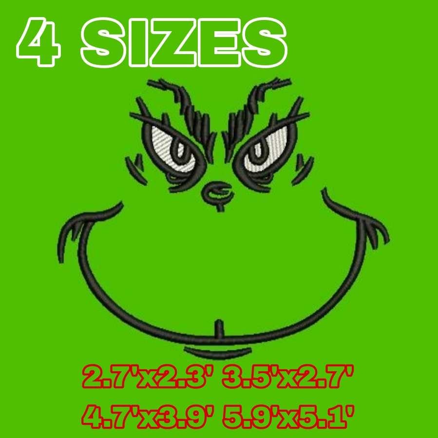 GRINCH EMBROIDERY FILE - Etsy