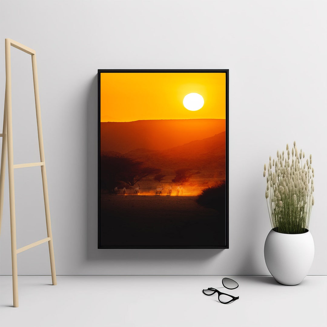 Desert Sunset "digital" "downloadable" "wall Art" "decor" "300 Dpi ...