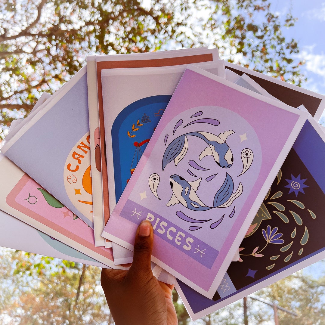 Zine Bundle Zodiac Tarot Horoscope, Poem, Affirmations for Your Zodiac ...