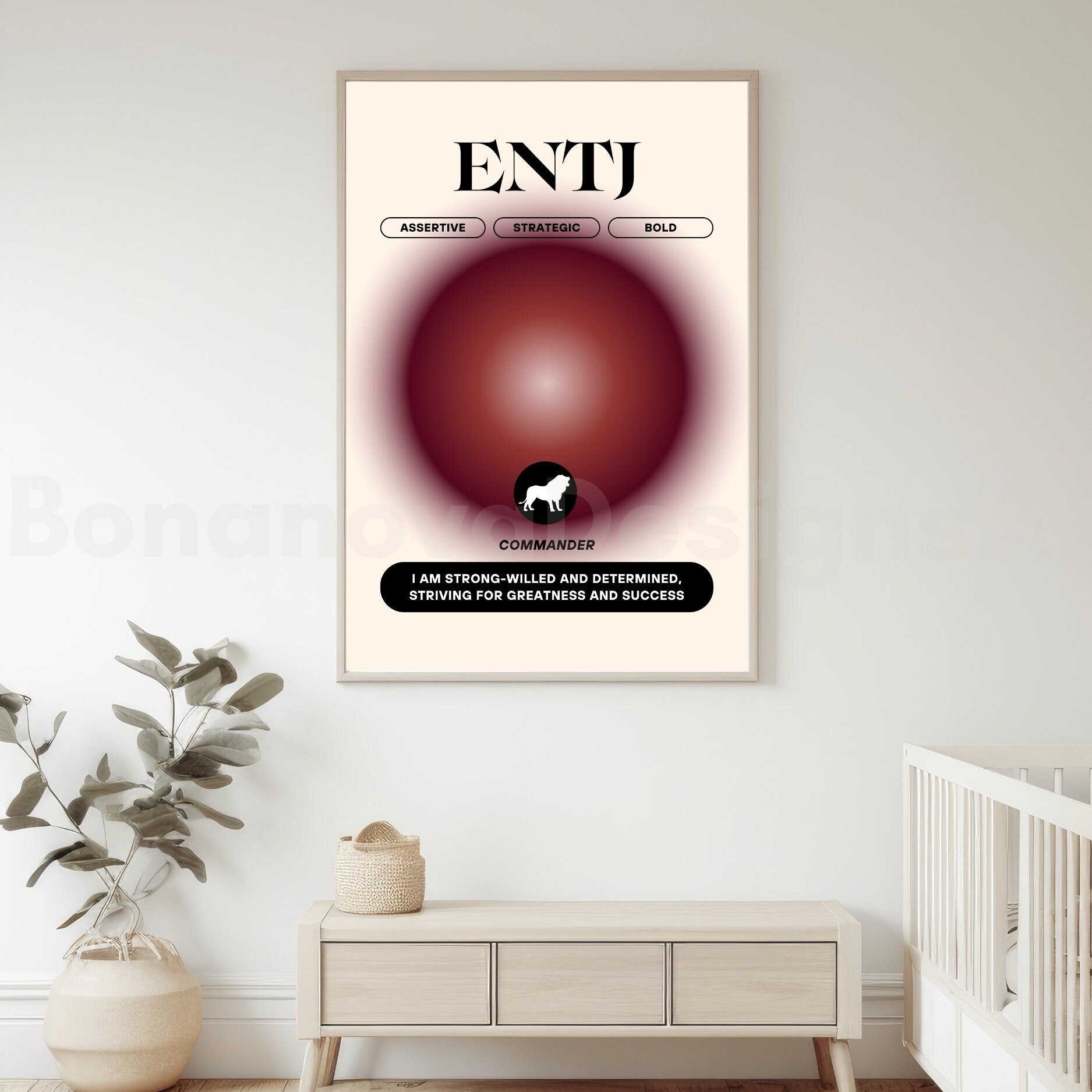 ENTJ Type, MBTI Type, Aura Wall Art, Manifest Poster, Affirmation Wall ...